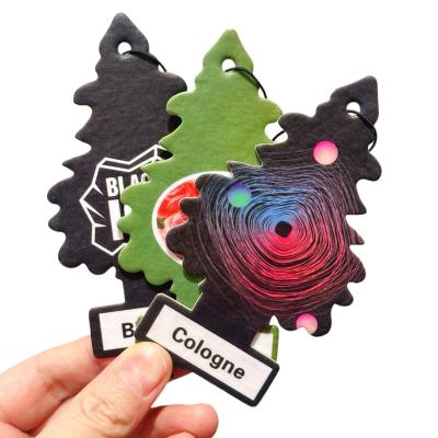 China Single Pack Car Fragrance Card Long Lasting Freshener Odor Remover Custom Logo for sale