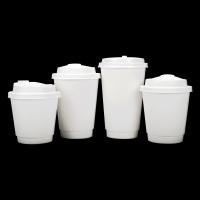 China Extra-Thick Double-Layer Cup with Lid – For Coffee Milk Tea Takeaway for sale