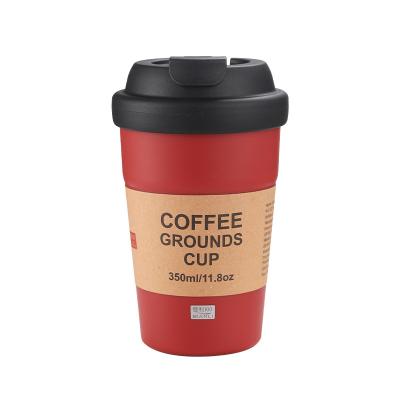 China Double Wall Insulated Coffee Cup Vacuum Thermal Travel Mug Leakproof Portable Tumbler for sale