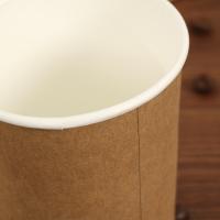 China Double-Wall Kraft Paper Coffee Cup  Natural Insulation & Leak-Proof Food-Grade for sale