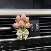 China Luxury Tulip & Hydrangea Car Aroma Diffuser Stone for sale