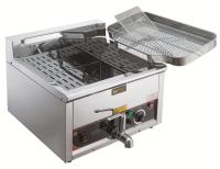 China Food Stainless Steel Natural Gas Deep Fryer 15L Large Capacity for sale