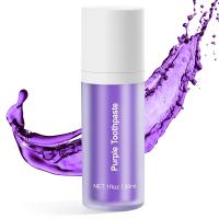 China Purple Teeth Whitening Toothpaste 30ml with RDA <70 Abrasion for Stubborn Stain Removal and Color Correction for sale