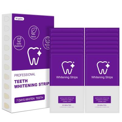 China Deeply White Teeth Whitening Strips 28 Count with 6% Hydrogen Peroxide for 14-Day Treatment for sale