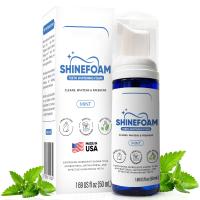 China Mint Flavor Teeth Whitening Foam Toothpaste 1.69 Oz Vegan Formula with 6% Whitening Agent for sale