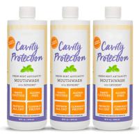 China 3-Pack Fluoride Mouthwash 16 fl oz Bottles with 0.05% Sodium Fluoride for Cavity Protection and Sensitive Teeth Care for sale