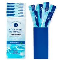 China 20-Pack Strong Mint Alcohol-Free Mouthwash 0.41 fl oz Bottles | 8+ Hour Freshness | TSA Approved for sale