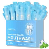 China 40-Pack Travel Size Mouthwash Packets - Alcohol & Fluoride Free with Xylitol Cavity Protection - 0.46 fl oz Each for sale
