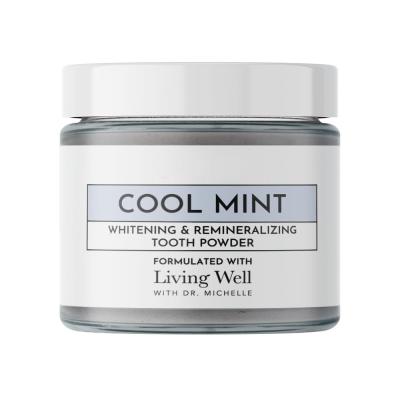 China Non-GMO Remineralizing Tooth Powder with 30% Calcium Carbonate and 20% Xylitol - Fluoride Free Natural Oral Care for sale