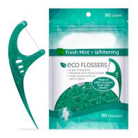 China 270 Count Sustainable Floss Picks with Super Strong Mint & Micro-Crystal Technology for Teeth Whitening for sale