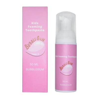 China 30ml Foam Teeth Whitening Toothpaste with Mandarin Bubblegum Flavor for Kids and Adults - Fluoride-Free Deep Cleansing for sale