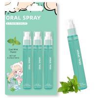 China 3-Pack Mint Breath Spray 0.33 oz Bottles - Alcohol-Free Oral Freshness for All Ages for sale