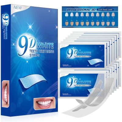 China 9D Whitening Strips for Sensitive Teeth - 14 Pairs 28 Strips with Enamel-Safe Formula for sale