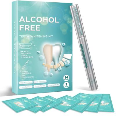 China Professional Teeth Whitening Strips Kit with 14 Strips and Whitening Pen - 7 Treatments for 2+ Shades Brighter Smile for sale