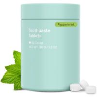 China OEM Nano Hydroxyapatite Toothpaste Tablets 62 Count - Fluoride Free Travel Tabs with Whitening & Sensitivity Relief for sale