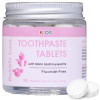 China Kids Nano Hydroxyapatite Toothpaste Tablets - 90 Count Bubblegum Flavor with Xylitol for Enamel Protection for sale
