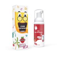 China 60ml Kids Foam Toothpaste Strawberry Flavor Fluoride Free for Electric Toothbrush - Child Safe Dental Care for sale