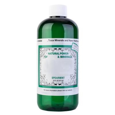 China Customized Logo Nano Hydroxyapatite Mouthwash 16 oz 473ml Spearmint Flavor Alcohol Fluoride BPA Free pH 8.0 for sale