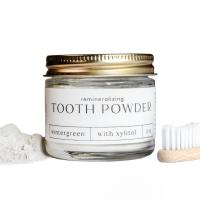 China 2 oz Hydroxyapatite Remineralizing Tooth Powder Fluoride-Free Natural Peppermint for Enamel Strengthening for sale