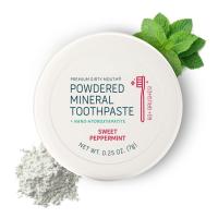 China Natural Tooth Cleaning Powder with Kaolin & Bentonite Clay 0.25 oz - Sweet Peppermint Flavor for 200+ Brushings for sale