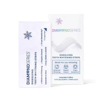 China Diamond Dissolving Teeth Whitening Strips with Hydroxyapatite - 14 Count Gentle Formula for Sensitive Teeth for sale