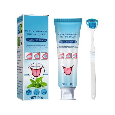 China Custom Tongue Cleaning Kit with Silicone Brush and Mint Gel for All Ages - Complete Oral Hygiene Set for sale