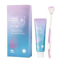 China Tongue Cleaning Kit with Gel and Brush - Natural Botanical Formula for Fresh Breath Oral Care for sale