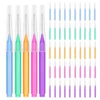 China 50-Piece Interdental Brush Set for Braces - 5 Colors & Multiple Sizes for Oral Hygiene for sale