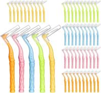 China 50-Piece Interdental Brush Set with 5 Sizes (0.6mm-1.5mm) for Braces and Oral Cleaning for sale