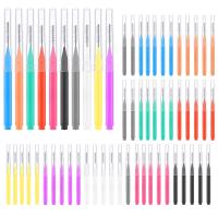 China 100 Pcs Dental Braces Cleaning Brushes with 6 Sizes (2mm-3.5cm) and 10 Colors for Oral Care for sale