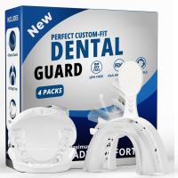 China 4-Pack Upgraded Night Guard for Teeth Grinding - Custom Fit with 4 Guards & Trays for Adults and Teens for sale