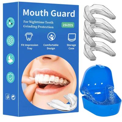 China Custom Fit Teeth Guards 4-Pack for Grinding Protection - 158-176°F Hot Water Molding Dental Mouth Guards for sale