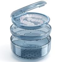China 2-in-1 Denture Retainer Case with Leak-Proof Design - 3.78