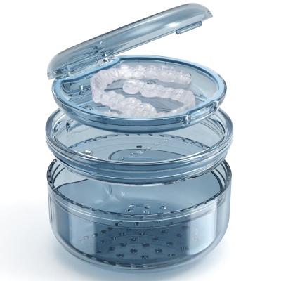 China 2-in-1 Denture Retainer Case with Leak-Proof Design - 3.78