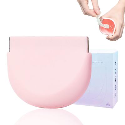 China Pink Silicone Retainer Case with Lanyard - Food-Grade Material Supports 211°F Disinfection for Aligners and Night Guards for sale