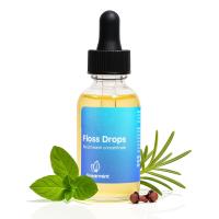 China Concentrated Floss Drop Serum 2oz - Organic Spearmint Water Flosser Mouth Wash with Customizable Strength for sale