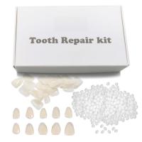 China Temporary Dental Repair Kit with Thermal Beads - 30-35 Uses Natural Tooth Color Moldable Restoration Solution for sale