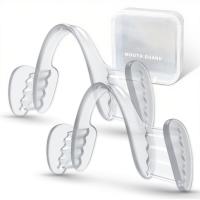 China BPA-Free Nighttime Mouth Guard for Teeth Grinding - 2-Piece Set with Travel Case, One-Size-Fits-All Lower Teeth for sale
