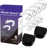 China 8-Pack Custom Fit Teeth Grinding Mouth Guard - BPA-Free Dental Protection for Night Use and Sports for sale