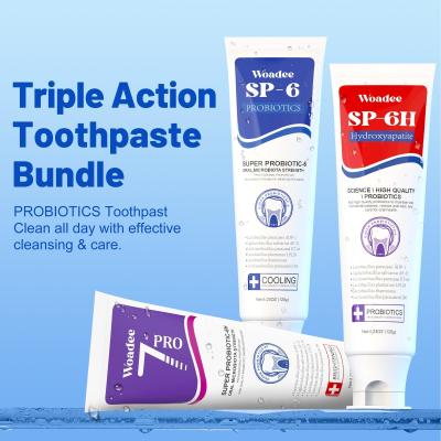 China OEM Whitening Toothpaste with Hydrogen Peroxide Baking Soda Fluoride 100g CE Certified for sale