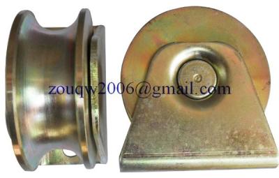 China Sliding gate roller GW612 U Groove，Galvanized, Iron, Double bearing for sale