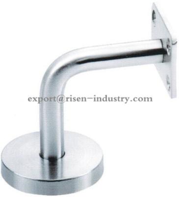 China stainless steel Handrail bracket RS303 wall to rail， finishing satin or mirror, size 12x60x60mm for sale