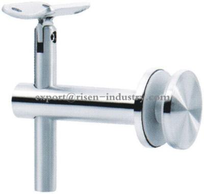 China Stainless steel Handrail bracket glass to rail connector, material SS304, finishing satin for sale