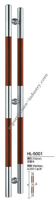 China Stainless steel door handle HL5001, dia38 X 1200 for sale