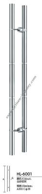 China Stainless steel door handle HL6001, dia38 X 800 for sale
