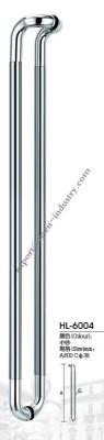 China Stainless steel door handle HL6004, dia38 X 600 for sale