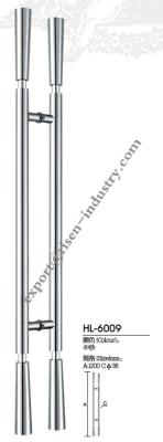 China Stainless steel door handle HL6009, dia38 X 1200 for sale