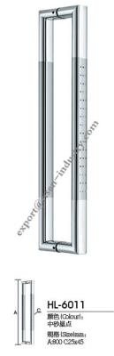 China Stainless steel door handle HL6011, dia25 X45 X 800 for sale