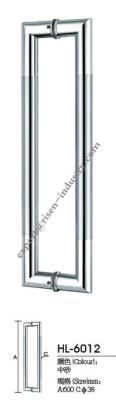 China Stainless steel door handle HL6012, dia38 X 600 for sale