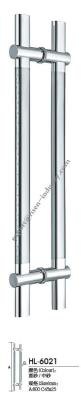 China Stainless steel door handle HL6021, dia45 X 25 X 800 for sale